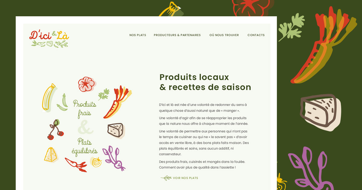 Création logo - marque de produits locaux faits maison